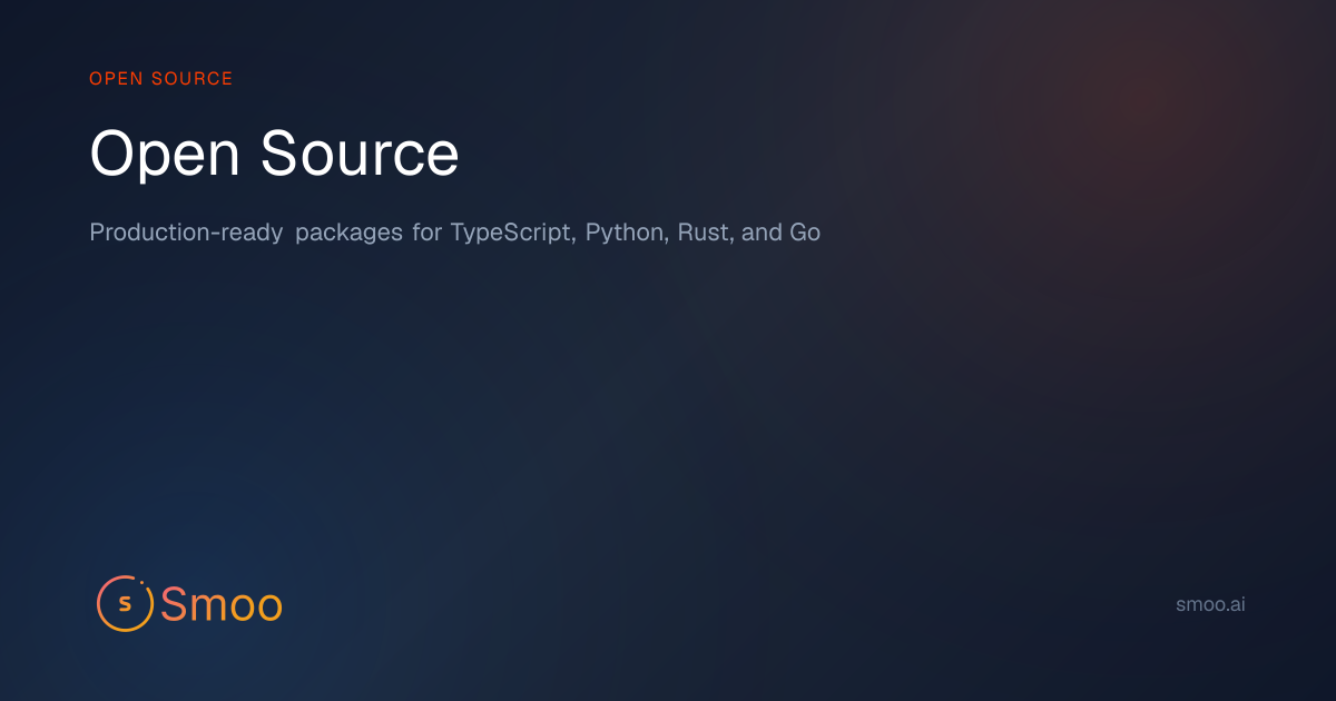 Open Source | Smoo AI - General-Purpose AI Platform for Developers